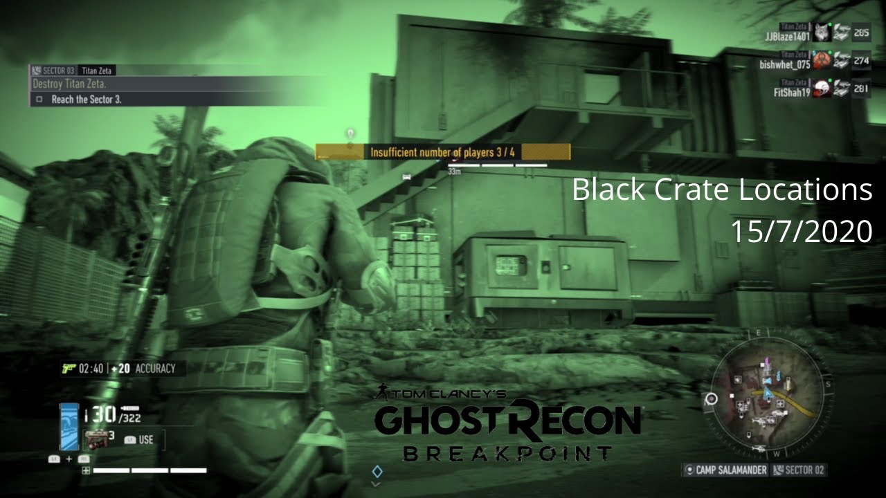 GHOST RECON BREAKPOINT Raid Black Crate Locations(15 July 2020) - YouTube
