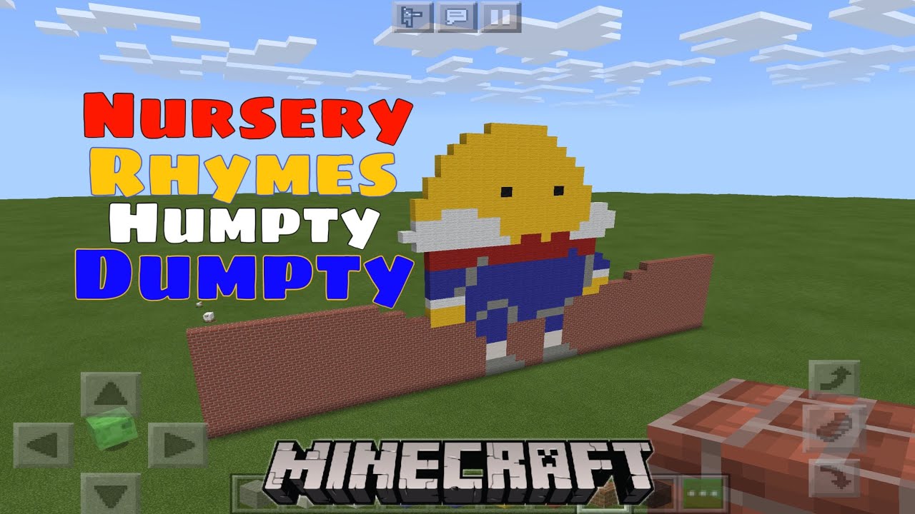 HUMPTY DUMPTY NURSERY RHYMES KID SONGS - MINECRAFT Music Video EDITION ...