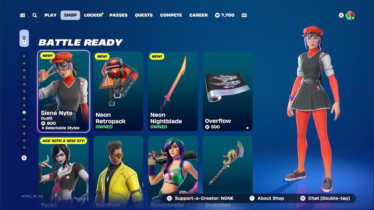 New "Siena Nyte" Skin!! |Fortnite Item Shop| (June 15, 2025) - YouTube