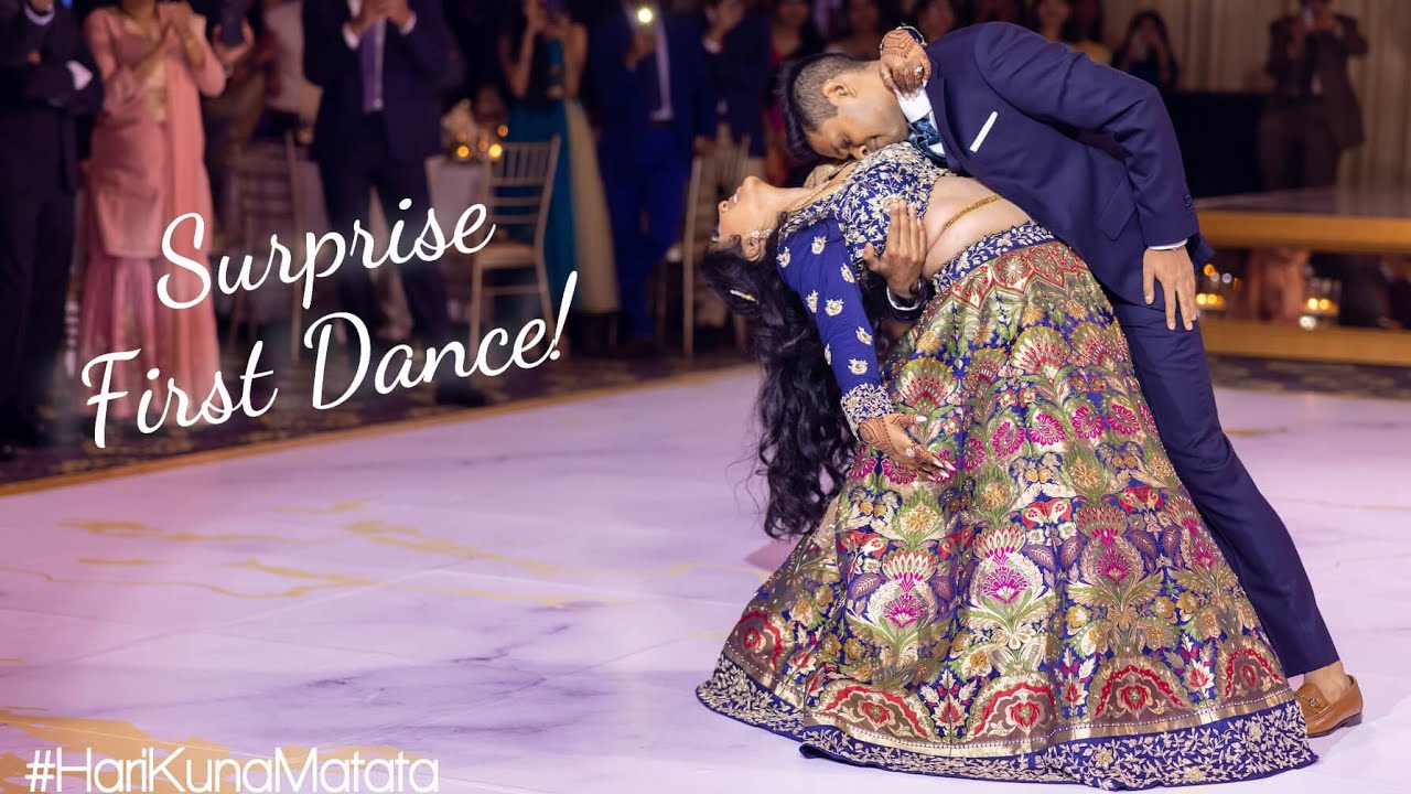 Bride and Groom Entrance Becomes Surprise First Dance! - YouTube