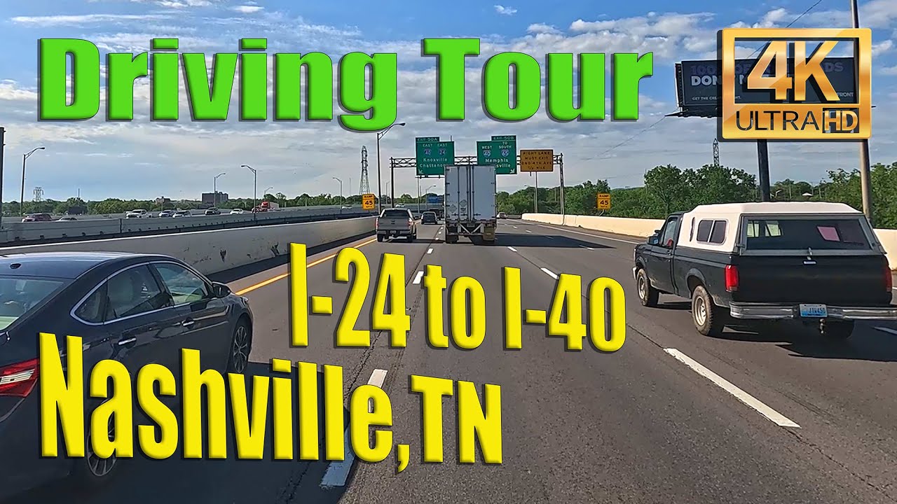 4k Spring Scenic Drive - Nashville Tennessee - USA Roads - White Noise ...