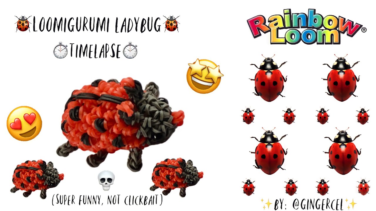 Loomigurumi Ladybug Time-Lapse🐞⏱ *not your ordinary time-lapse video🤣 ...