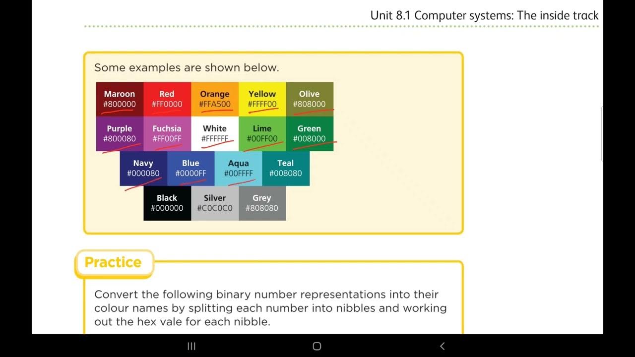 IGCSE Lower Secondary Computing Lesson 18 - Hexa Usage - YouTube