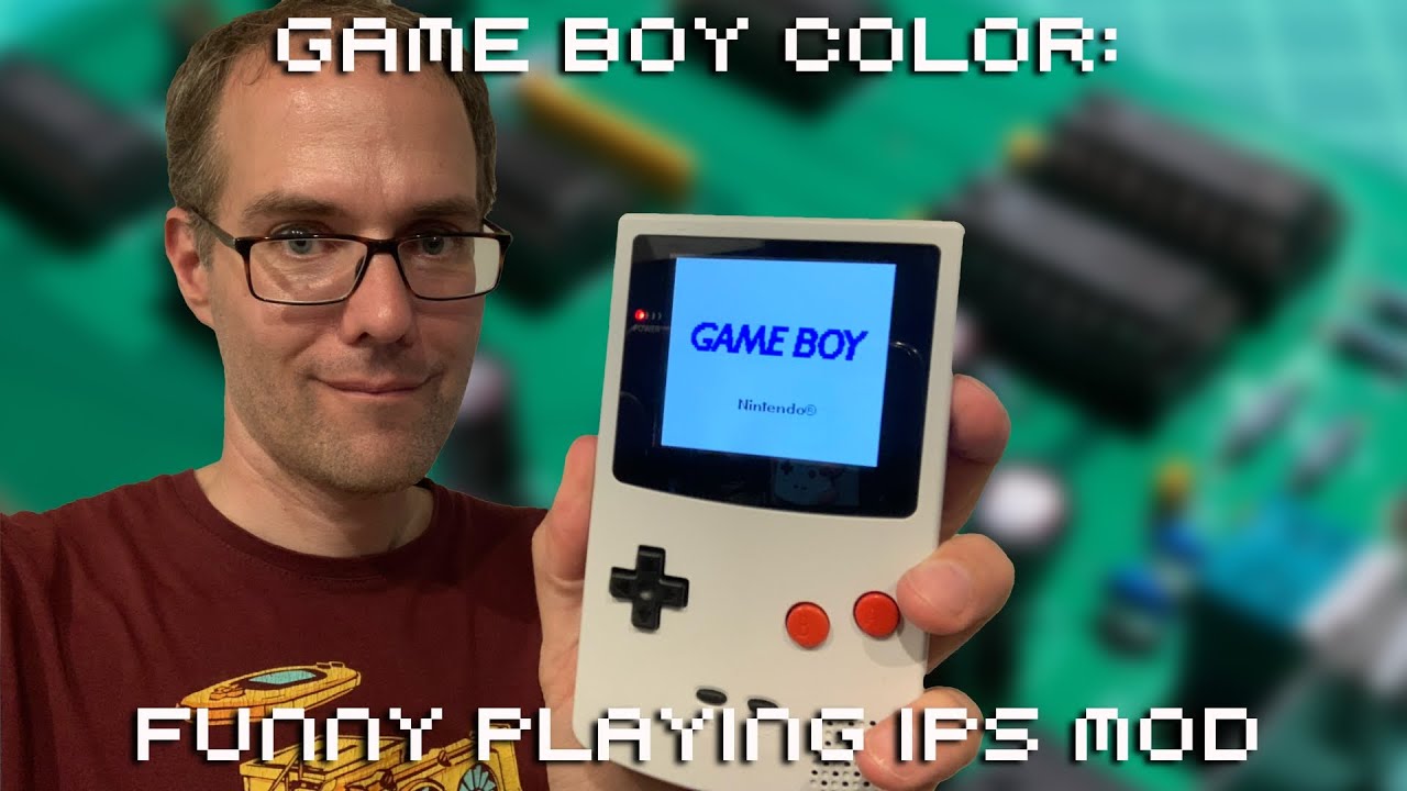 Game Boy Color: Funny Playing IPS Screen Mod - YouTube