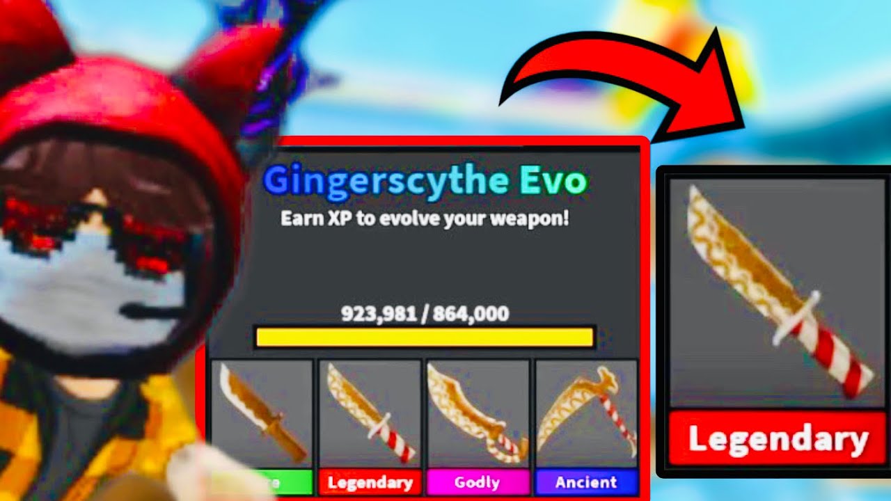 (I know I’m late!) MM2 EVO GINGERSCYTHE XP GRIND! (Legendary Unlocked ...