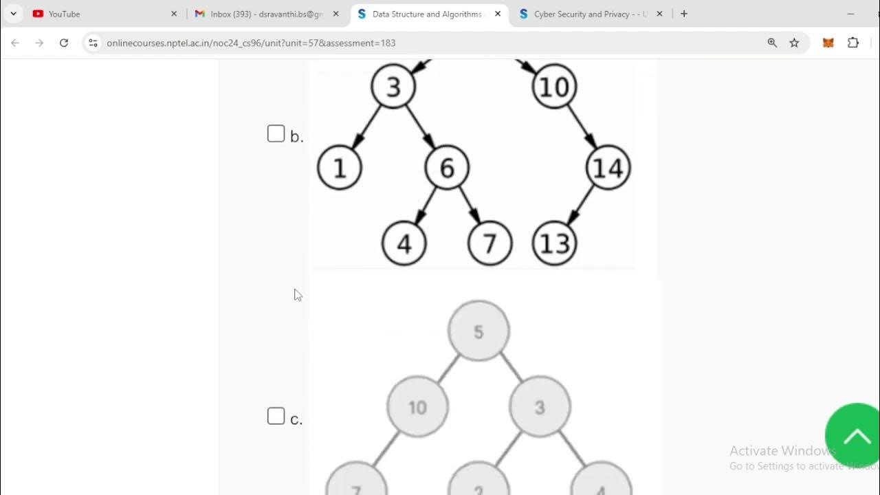 Data Structure and Algorithms using Java|week 6 Nptel Assignment solutions 2024 - YouTube