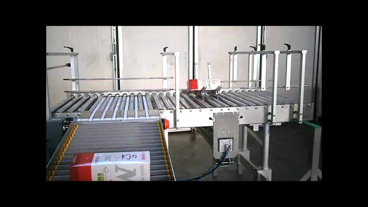 Driven roller conveyor with ejector and carton tipper - PRL Tecnosoft ...