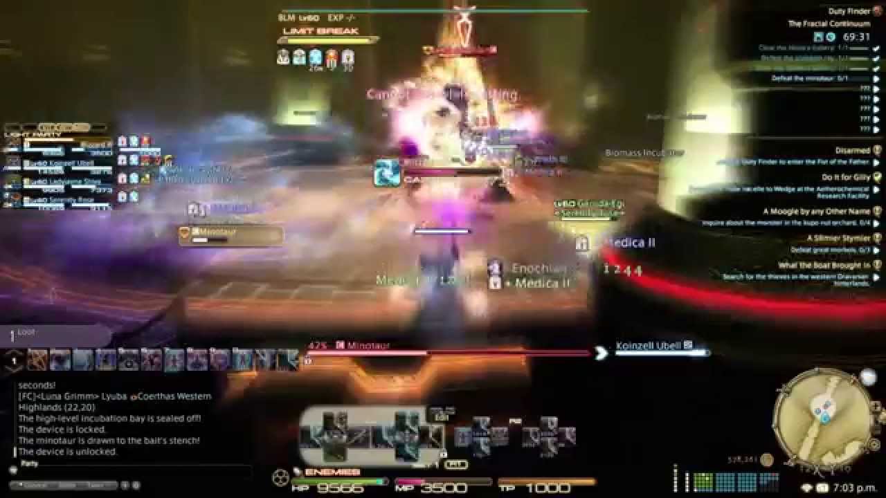 FF14 - The Fractal Continuum - Minotaur - YouTube
