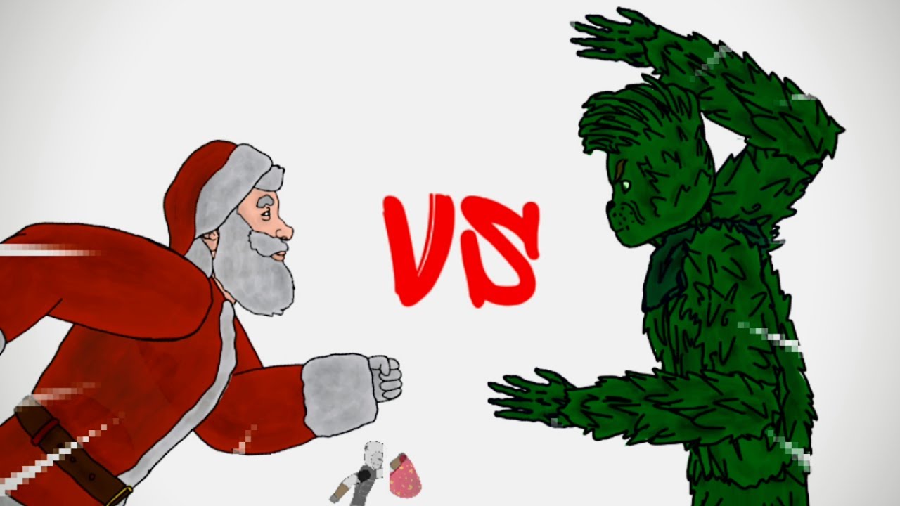 Santa Claus VS The Grinch | Drawing Cartoons 2 - YouTube