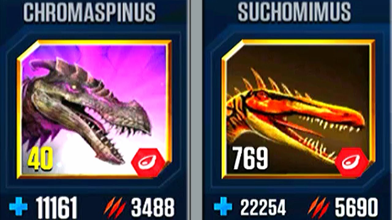 CHROMASPINUS VS SUCHOMIMUS CARNIVORES BATTLE | HT GAME - YouTube