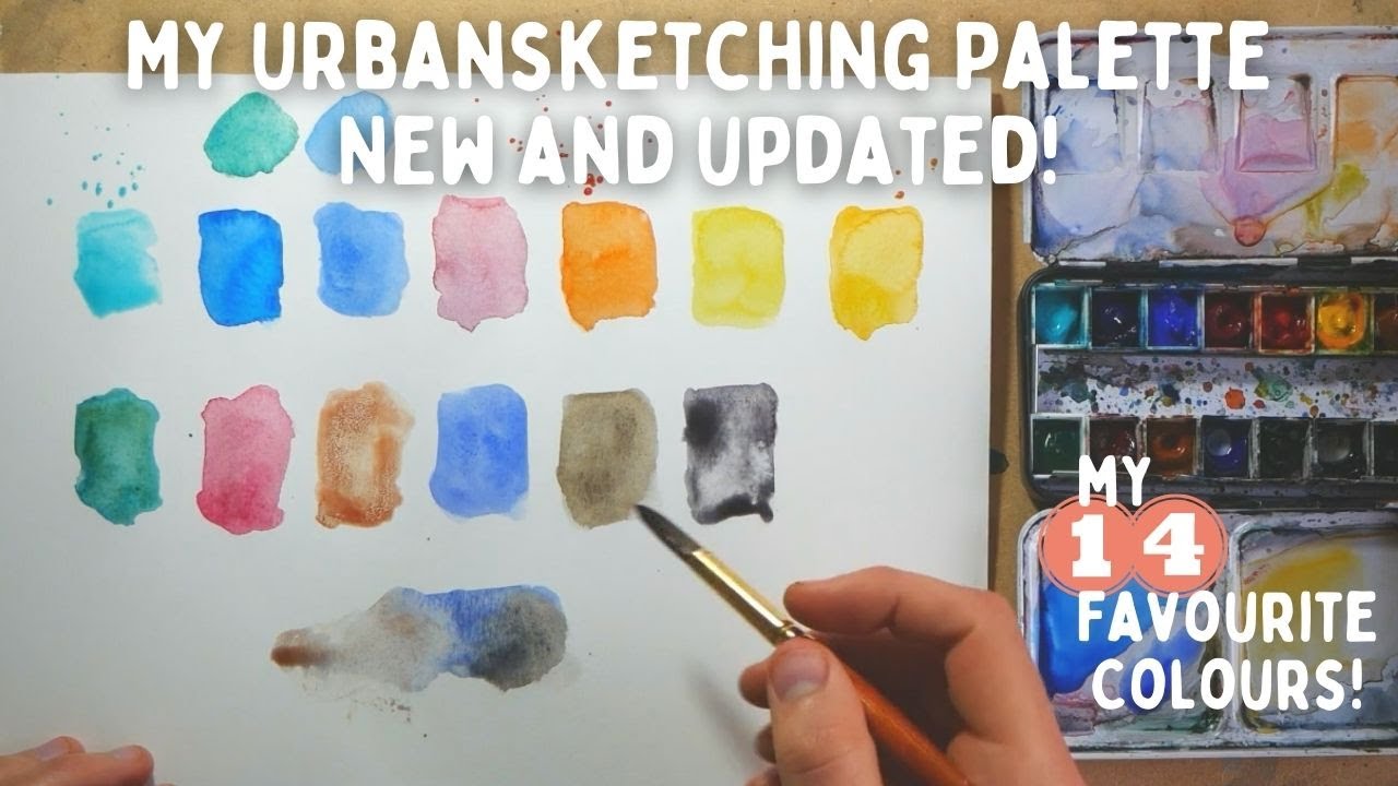 My BEST URBANSKETCHING PALETTE - Favourite Watercolours Updated for ...
