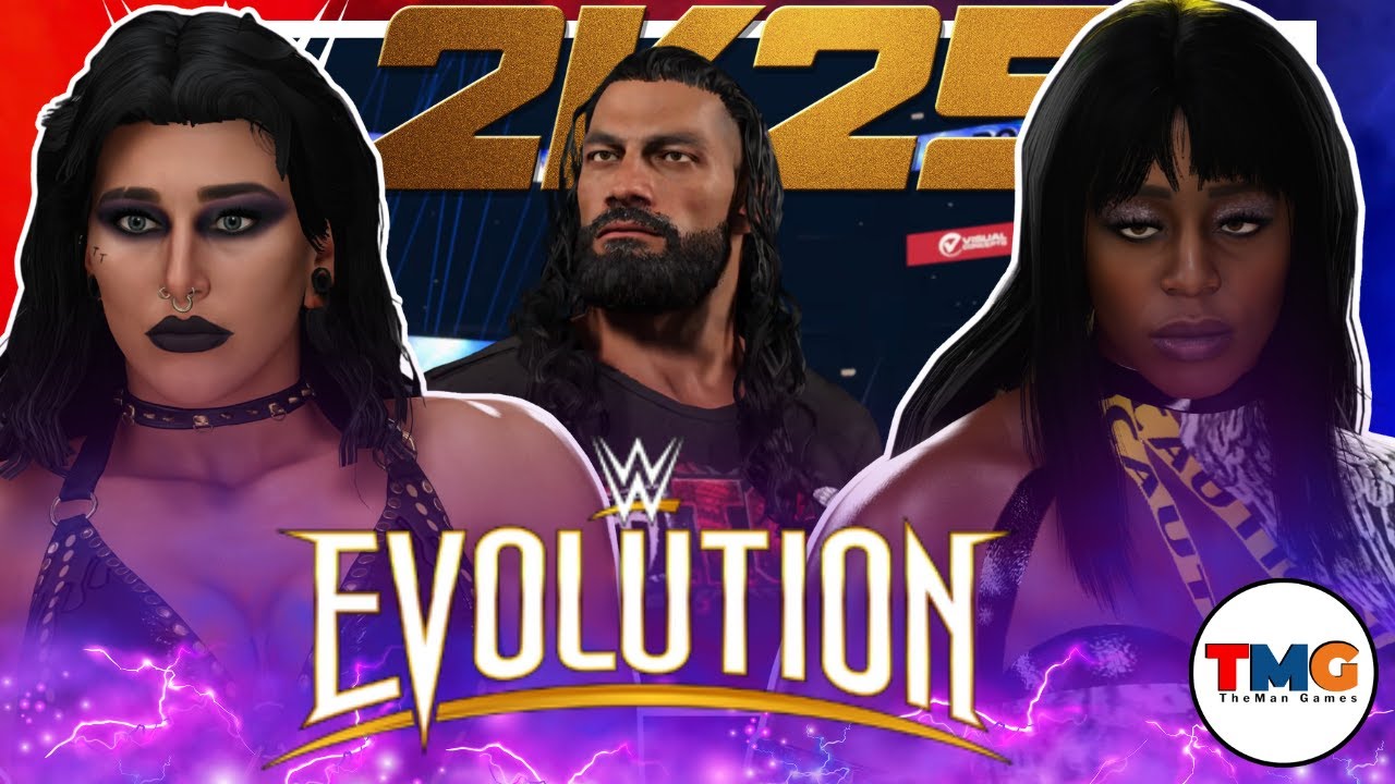 WWE 2K25 : Evolution Creations Plus New Roman Reigns Caw - YouTube