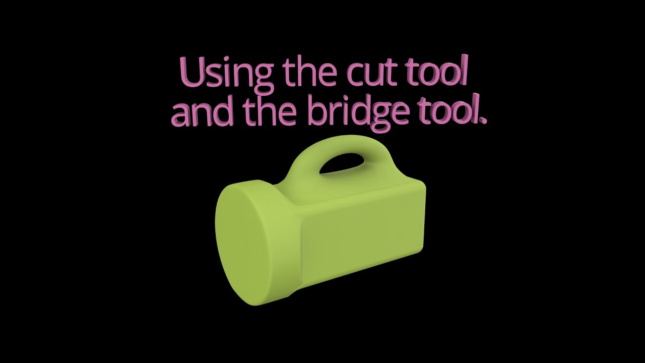 Using the cut and bridge tool in Vectary to make a flash light. - YouTube