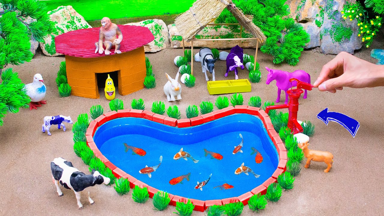 Top the most creative video of DIY FARMING P16 How to make cow shed ...