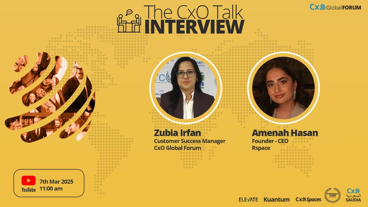 The CxO Talk with Miss Amenah Hasan, Founder &CEO, Rspace by Zubia ...