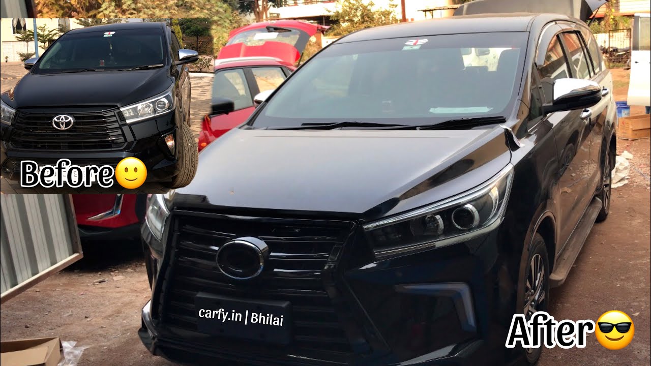 Lexus kit Installation on Innova Crysta 🔥 | carfy.in Bhilai - YouTube