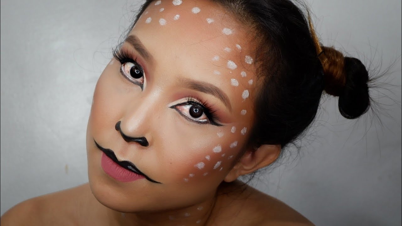 Reindeer Make-up Look Tutorial - YouTube