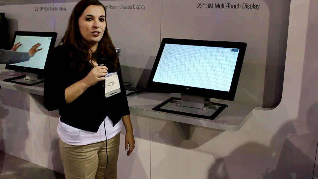 CES 2011: 3M's New Multi-Touch Display - YouTube