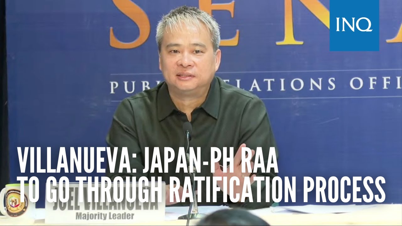 Villanueva: Japan-PH RAA to go through ratification process - YouTube