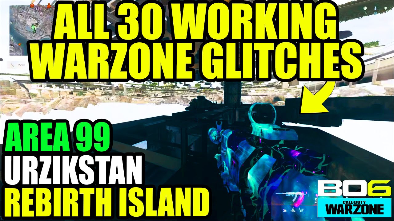 BO6 WARZONE GLITCH: ALL WORKING WARZONE GLITCHES BO6 GOD MODE GLITCHES BO6 REBIRTH ISLAND GLITCH ...
