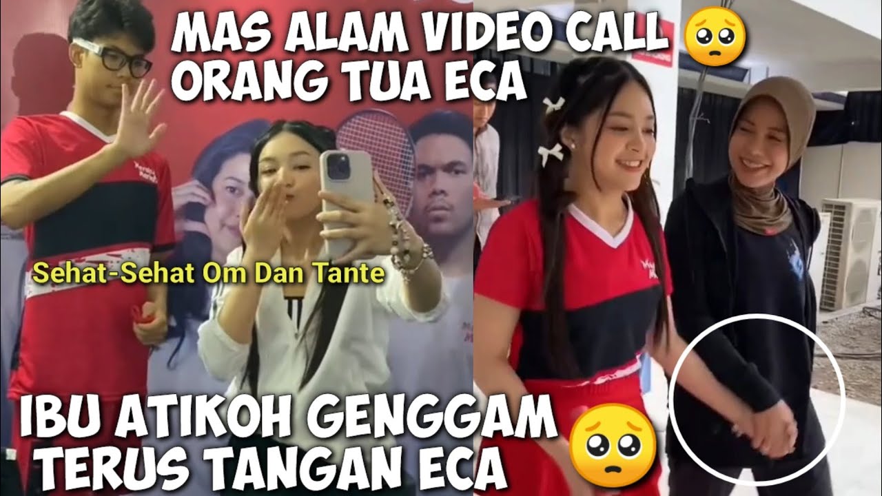 Mas Alam Video Call Orang Tua Eca Sebelum Pertandingan 🥺Ibu Atikoh Genggam Terus Tangan Eca 🤍 ...