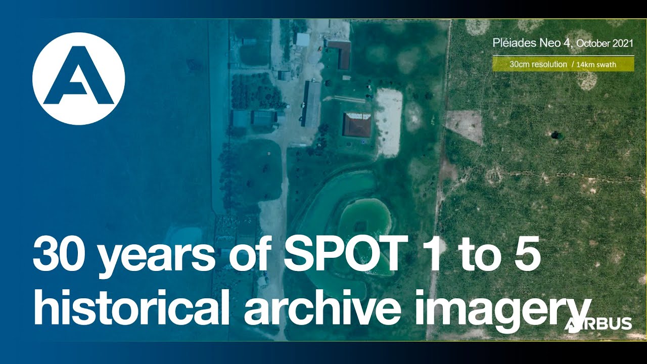 30 years of SPOT 1 to 5 historical archive imagery - YouTube