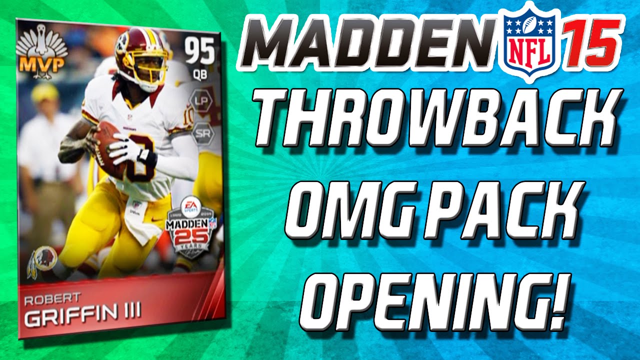 Madden 15 Ultimate Team - OMG! THROWBACK PACK OPENING! - MEGATRON? RG3 ...