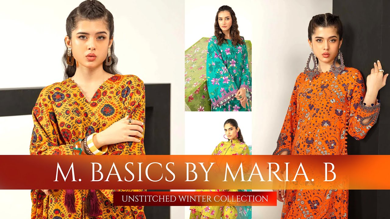 M. Basics by Maria. B Unstitched Winter 2023 Collection | Shristyles ...