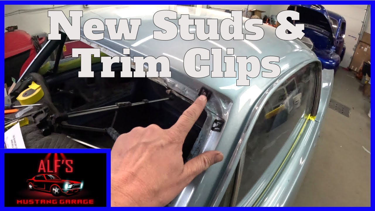 How to Install New Windshield Molding Studs - YouTube