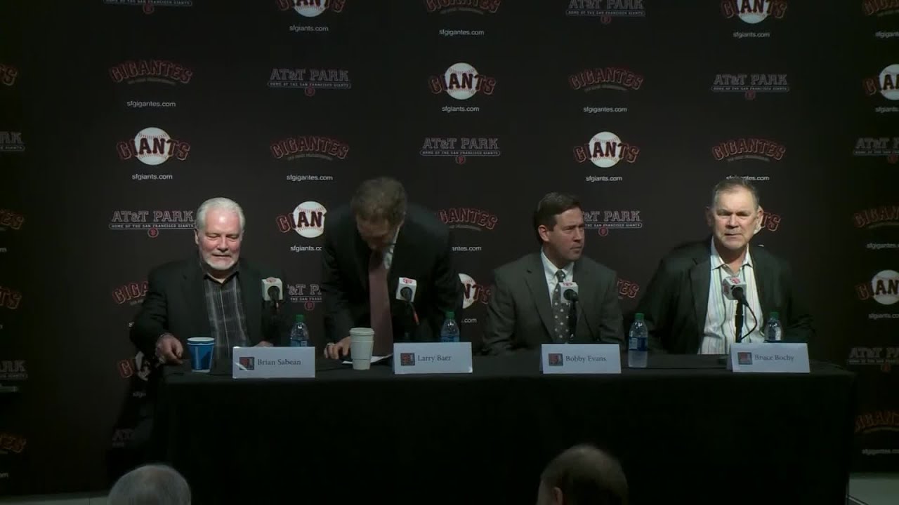 Giants VP Brian Sabean: "We're Not Last Place People" - YouTube