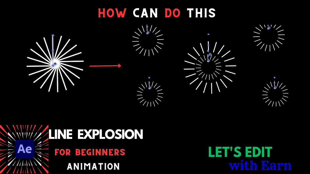 LINE EXPLOSION ANIMATION IN AFTER EFFECTS || EASY TUTORIAL || - YouTube