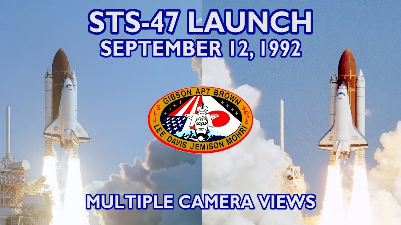 STS-47 Launch - Multiple Camera Views - Medium, Distant & Close-up (1992/09/12) - YouTube
