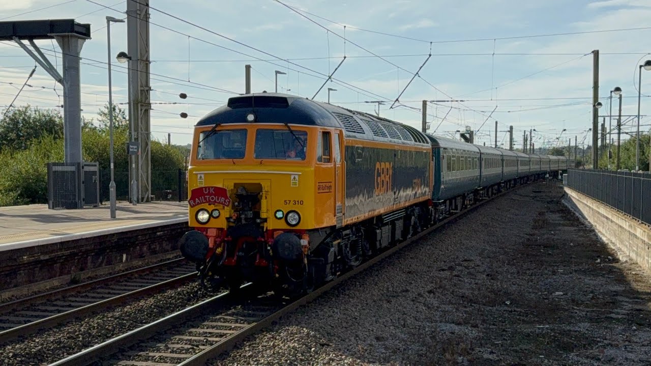 Drax train diverts + DB / Royal Mail 325’s & GBRf 57310 on a railtour ...