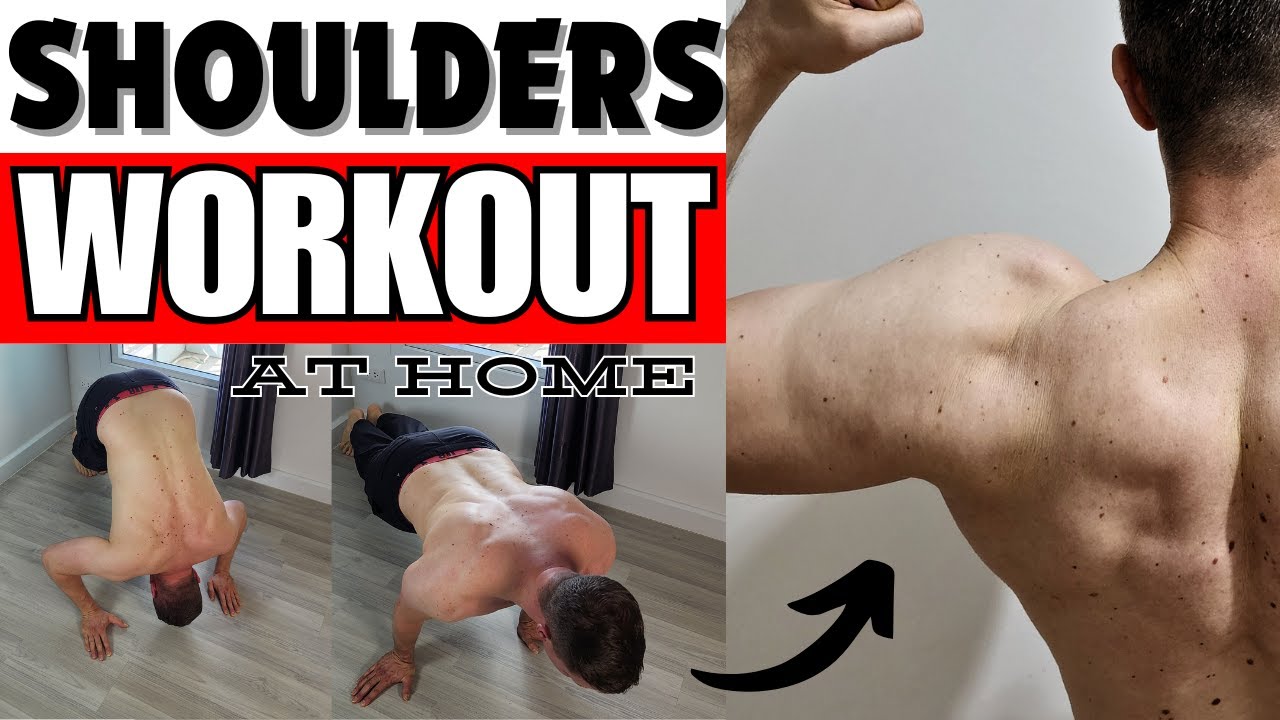 6 Minute Shoulder Workout For Big Shoulders At Home - No Equipment ...