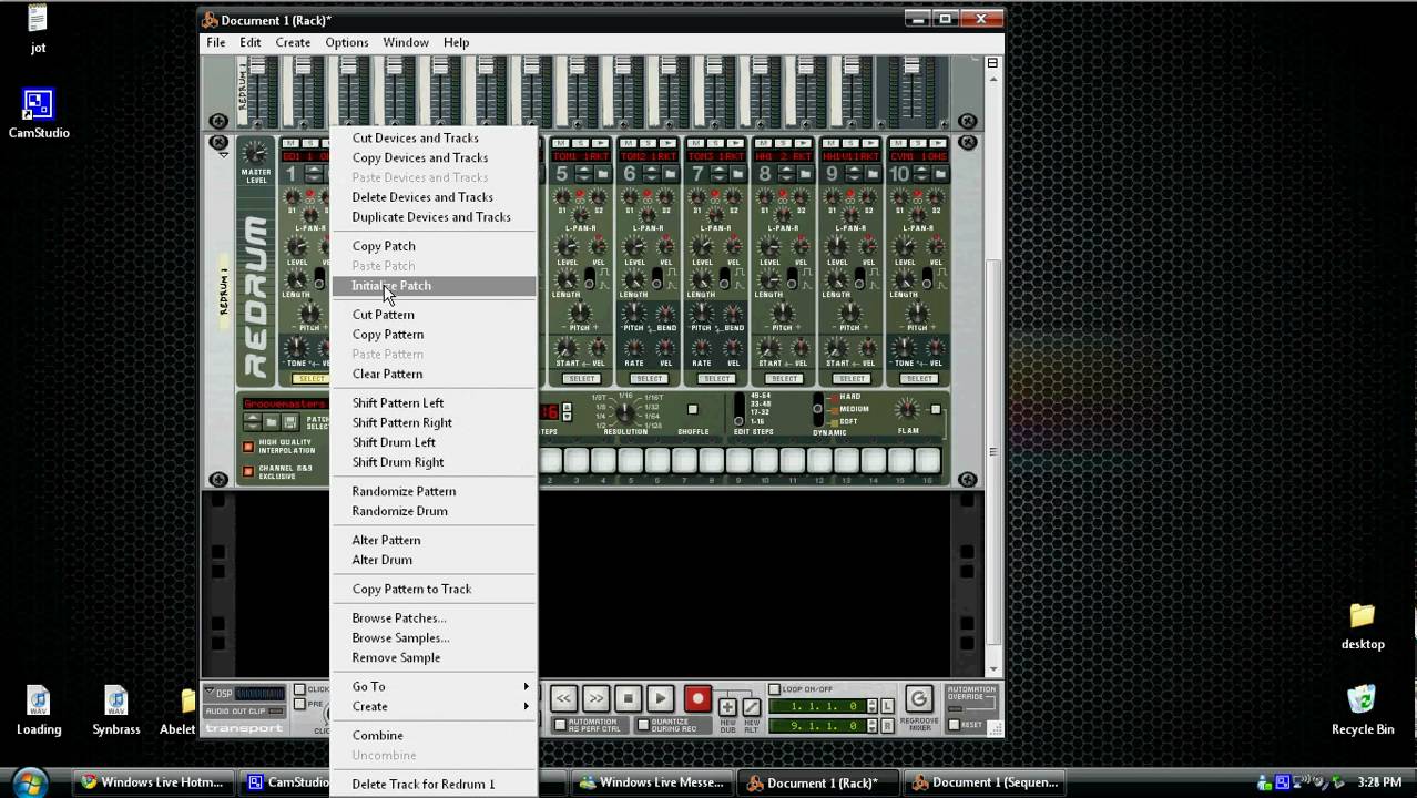 Using Redrum in Reason 4.0 - Basic Tutorial - - YouTube