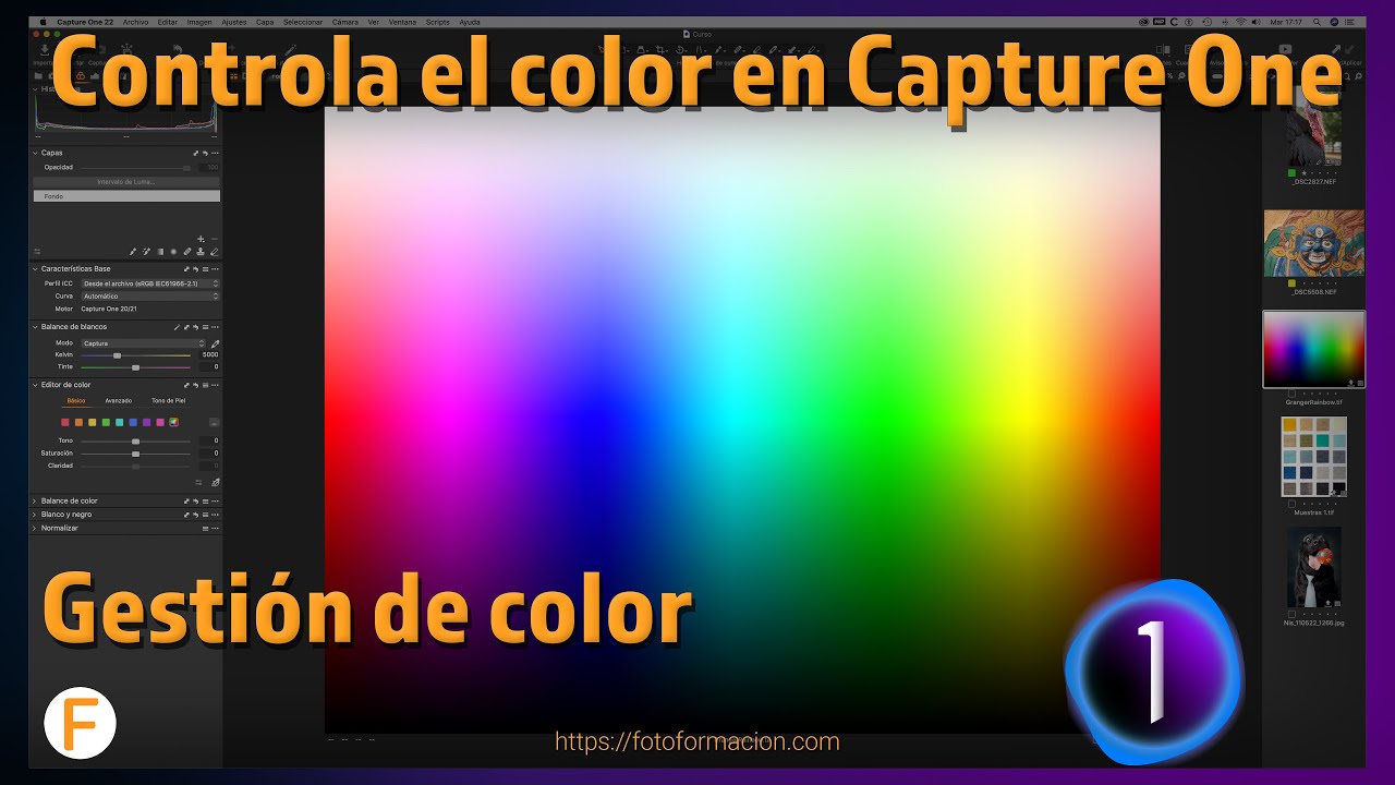 Controla el color en Capture One. Gestión de color - YouTube