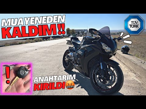 SAÇMA SEBEPTEN FENNİ MUAYENEDEN KALDIM !! | ANAHTARIM KIRILDI |  HONDA CBR1000RR | Mr.Eker Motovlog