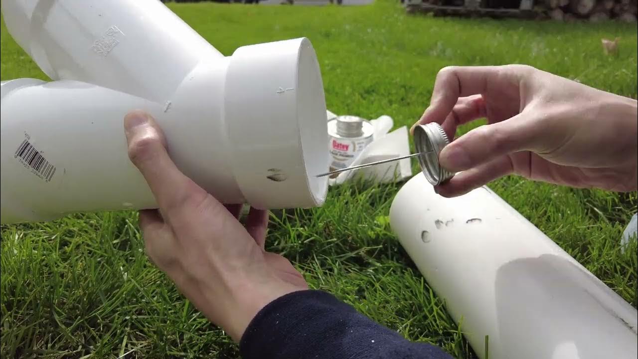 4” Schedule 40 PVC Rain Gutter Downspout Drain Install - YouTube