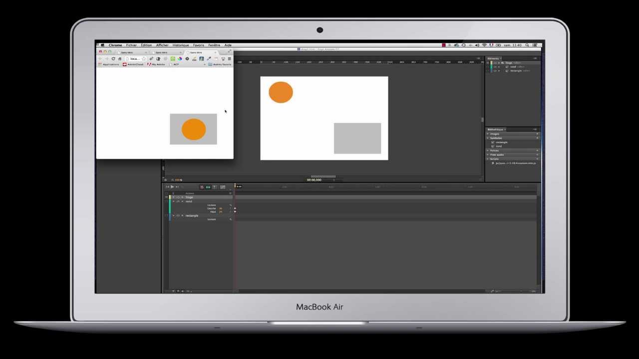 Drag and drop avec Adobe Edge Animate 2/3 - YouTube