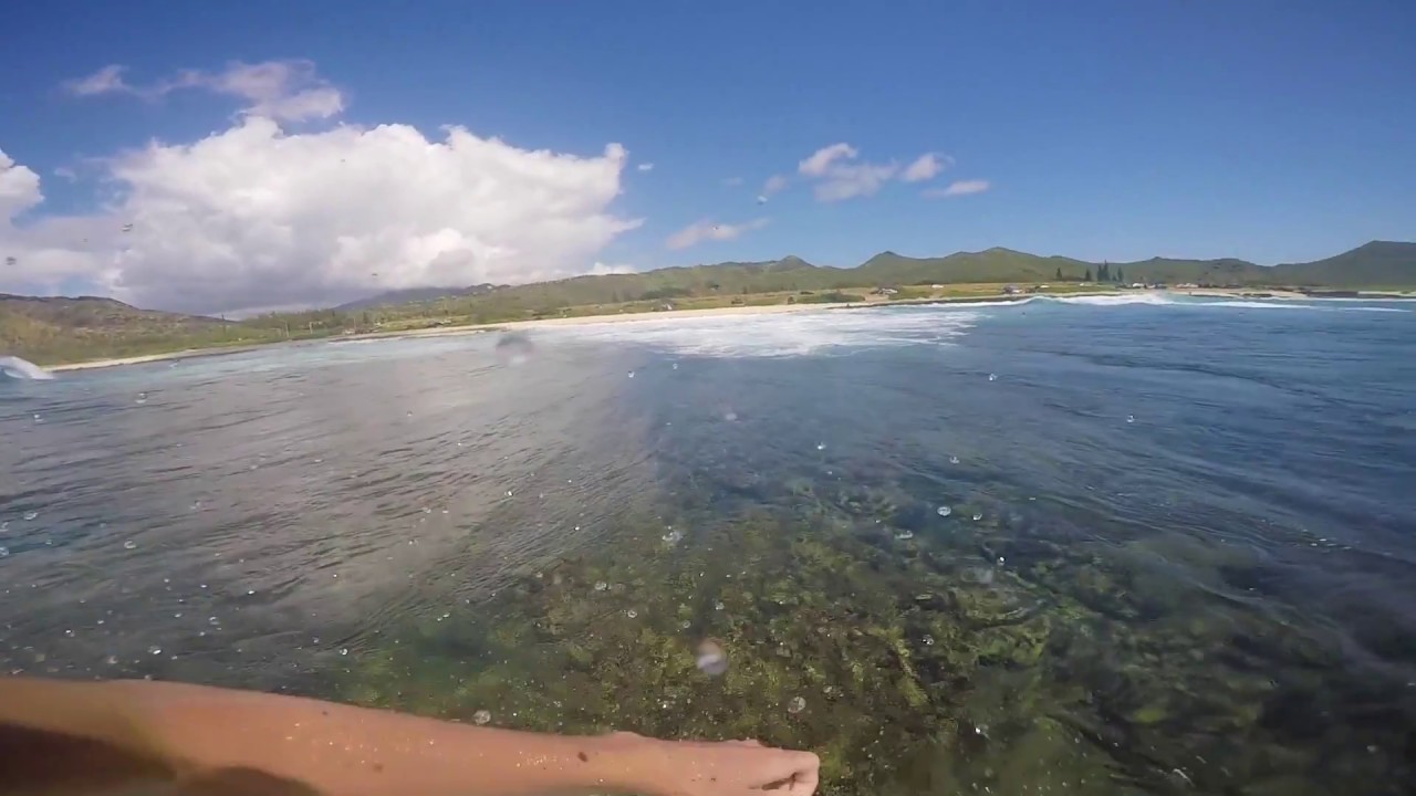 Surfing Face Plant on Dry Reef w/GoPro - YouTube