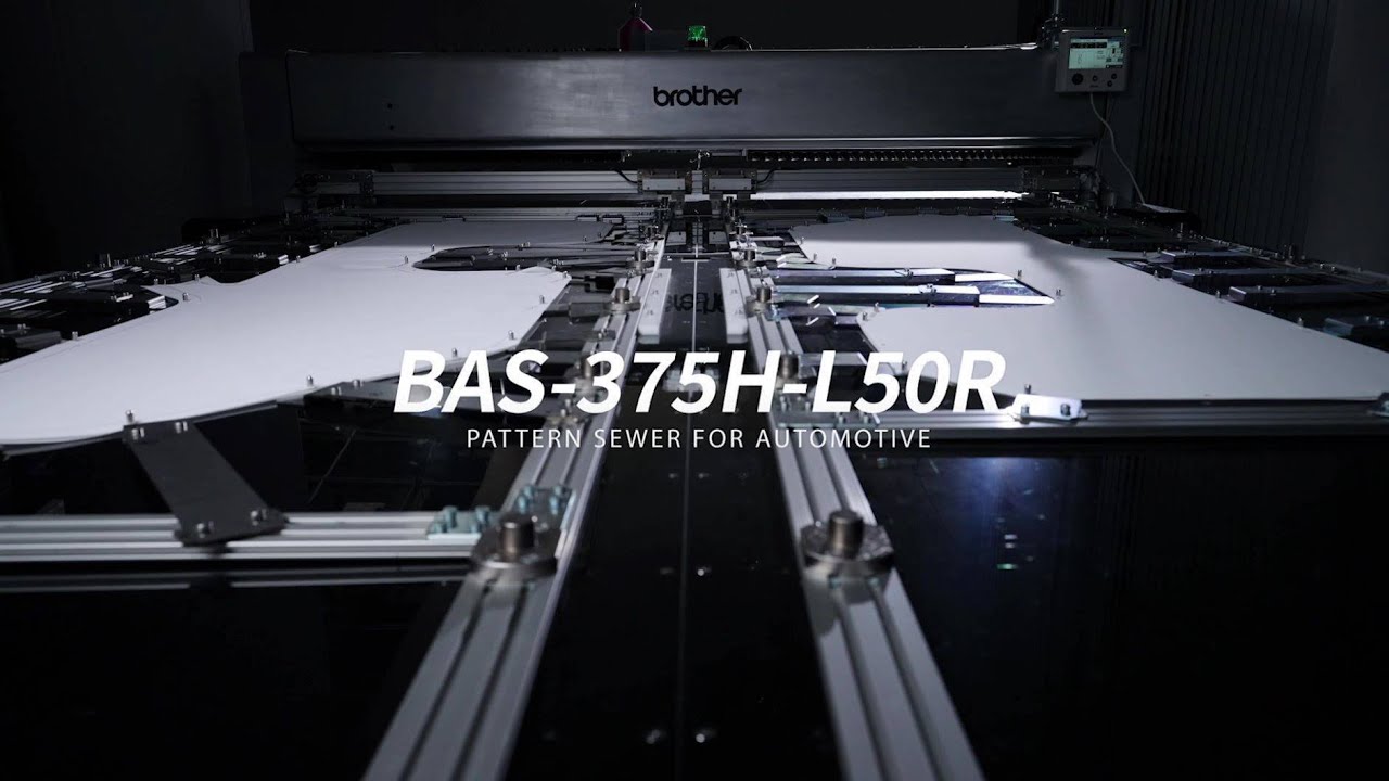 【Brother】BAS-375H-L50R Airbag Sewing System - YouTube