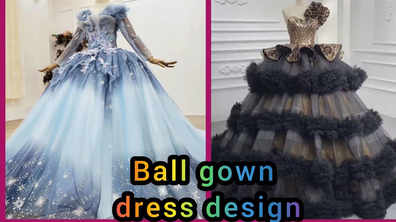 Ball gown net fabric dress design 2023 / net gown design ...