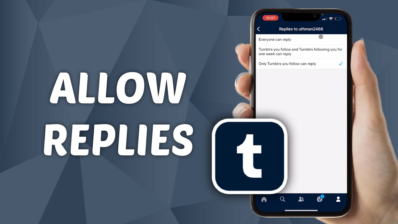 How to Allow Replies in Tumblr - YouTube