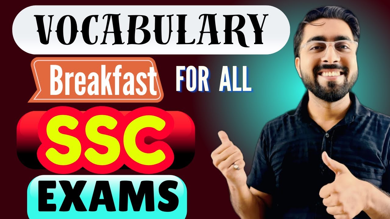 Daily Vocabulary Breakfast | SYNONYMS | For all SSC Exam - YouTube