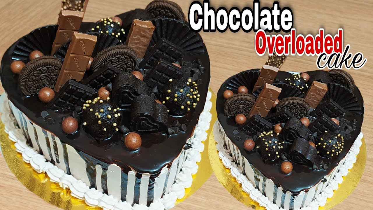 Chocolate overloaded cake/chocolate loaded cake recipe/Chocolate drip ...