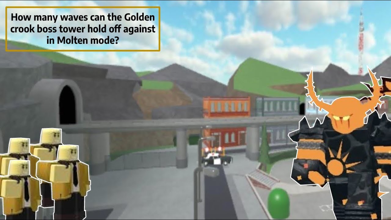 👑How far can only golden crook boss go against Molten Mode in TDS?🔥 ...