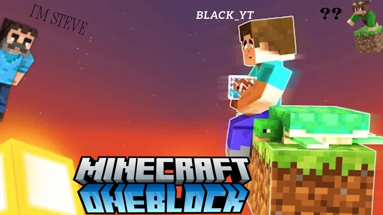 PLAYING MINECRAFT ONE BLOCK || MULTIPLAYER || #BLACK_YT - YouTube