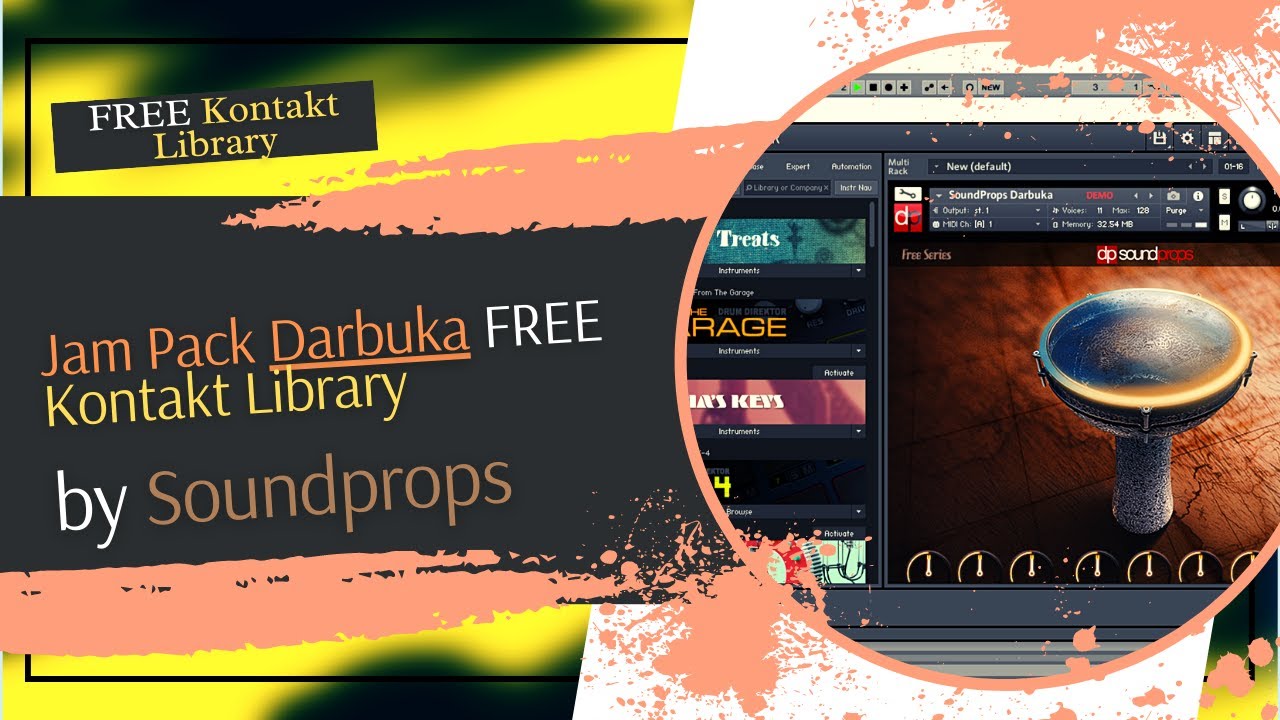 Jam Pack Darbuka - FREE Percussion Kontakt Library by Soundprops # ...