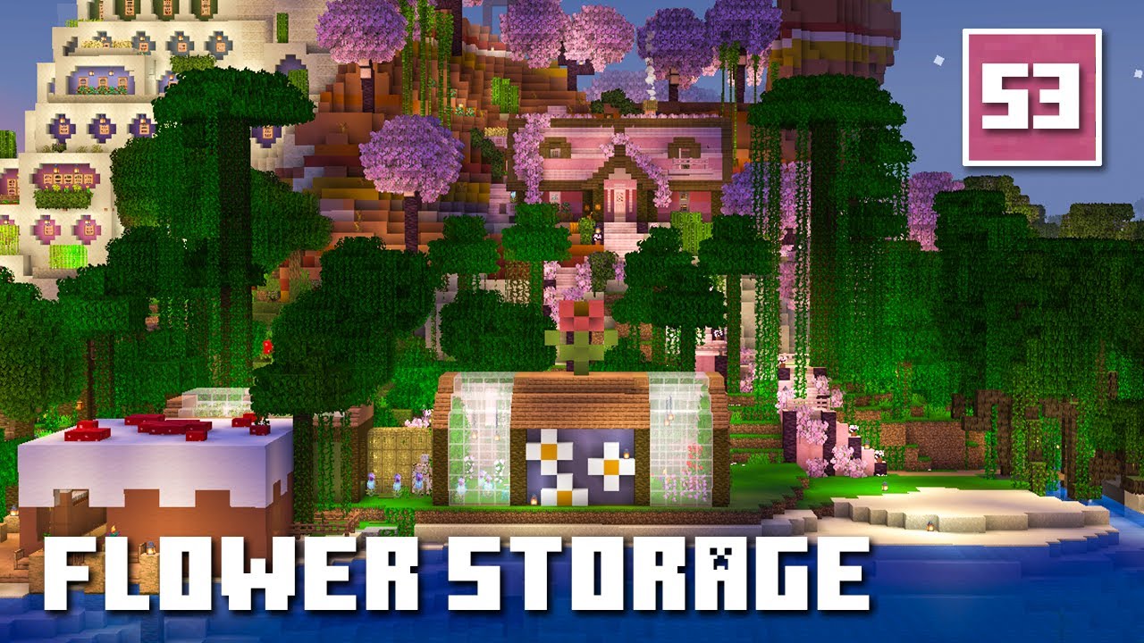 Flower Storage + Wood Storage - Let’s Play Minecraft 1.21 - Episode 53 ...