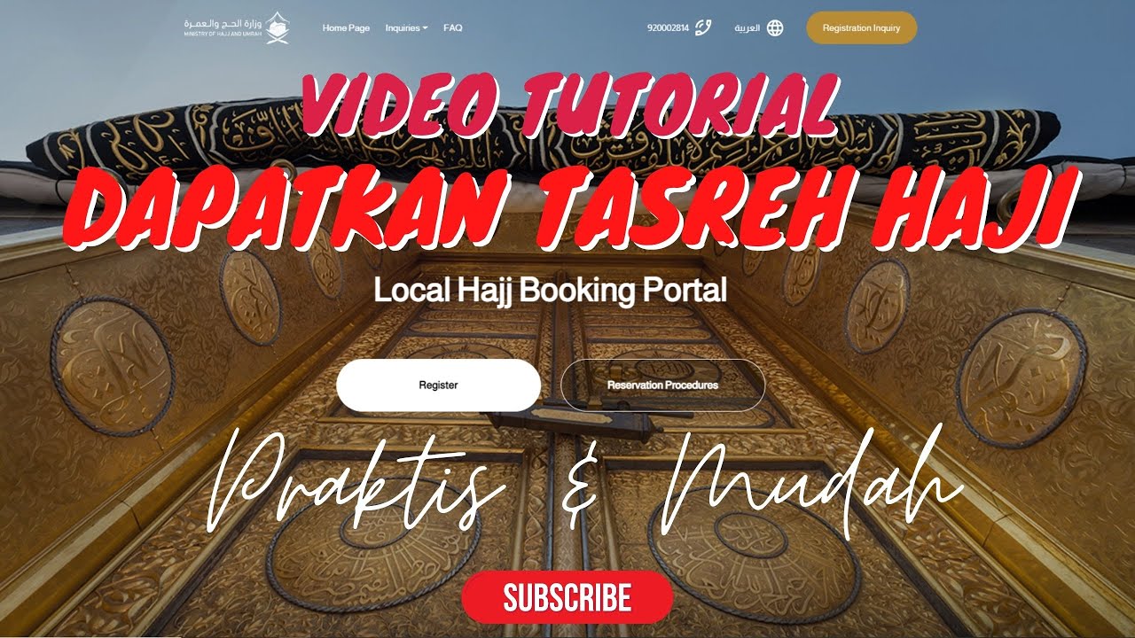 CALON HAJI WAJIB TONTON !!! Tata Cara Pengajuan Tasreh Haji Dalam ...